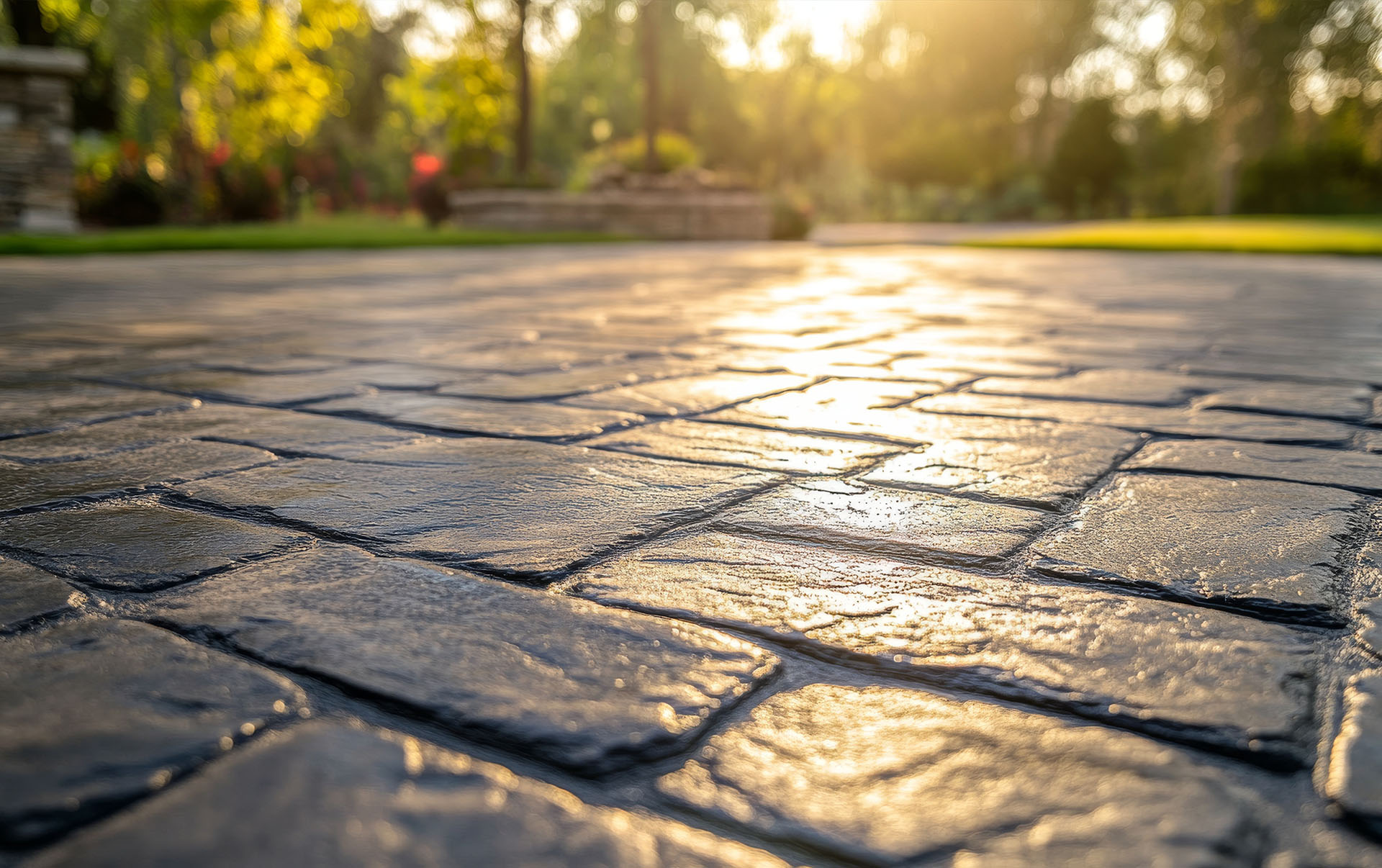 Stamped Concrete Overlay - ECO Construction